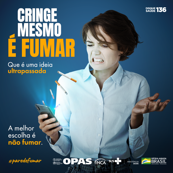 Card Para Redes Sociais Cringe Mesmo é Fumar Inca Instituto